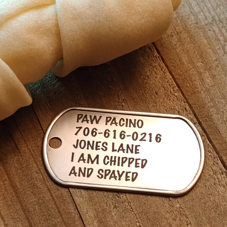 Laser Engraved Military Dog Tags – DollarPetTags.com